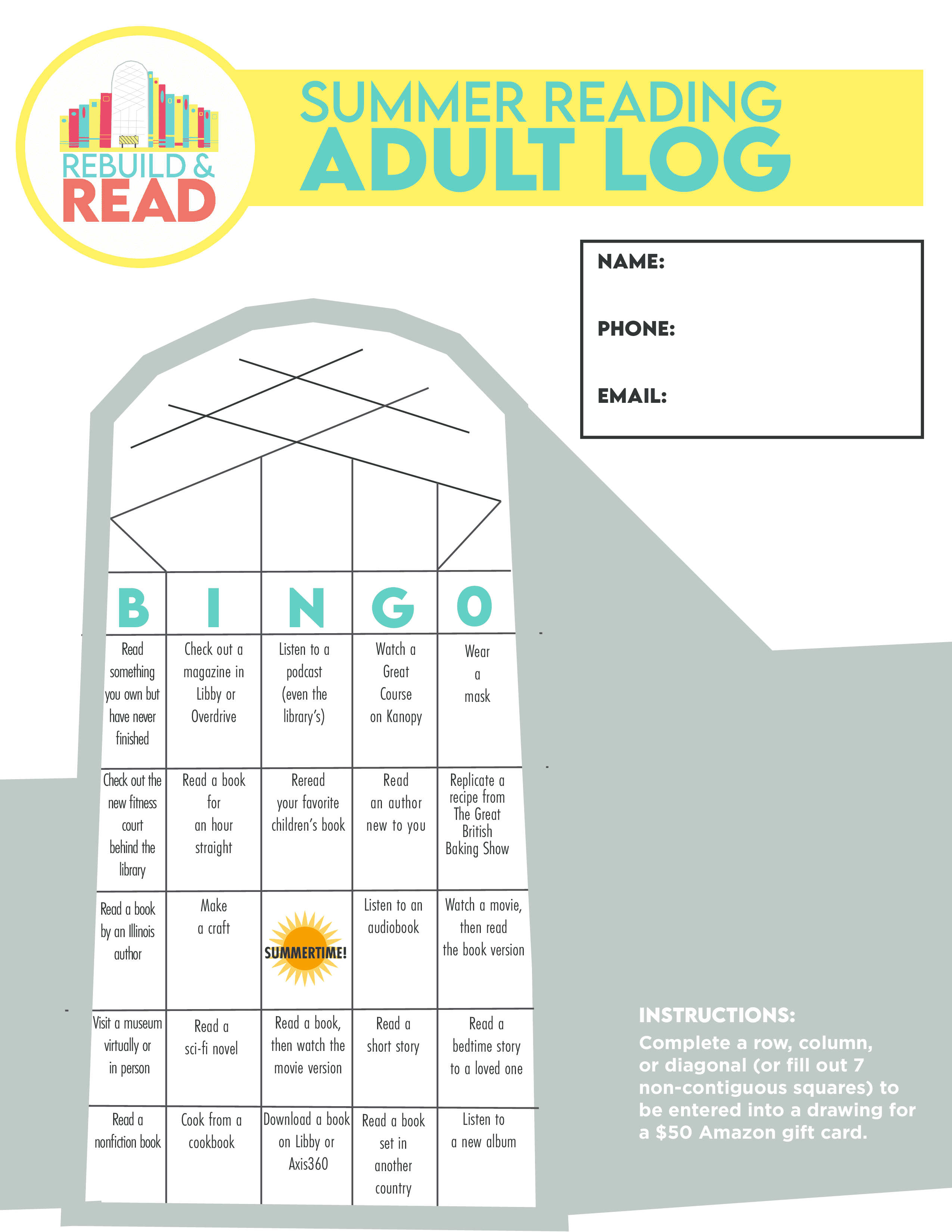 Adult Summer Reading Log 2021-page-0 - La Grange Park Public Library